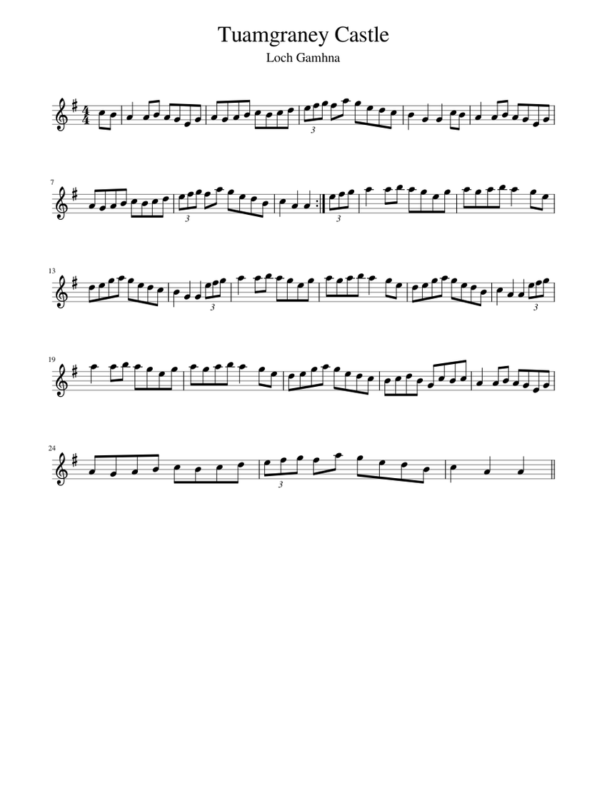 Tuamgraney Castle Sheet music for Piano (Solo) Easy | Musescore.com