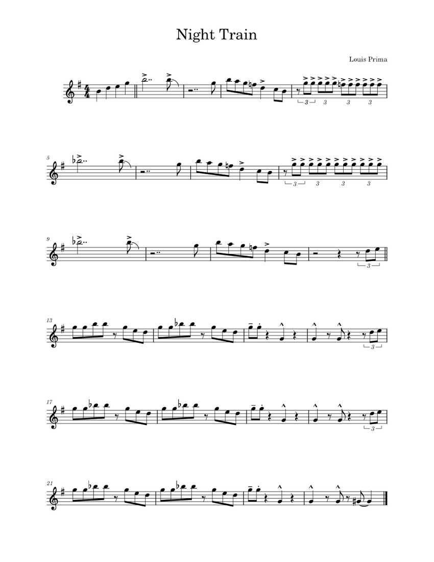 Night train – Jimmy Forrest - piano tutorial