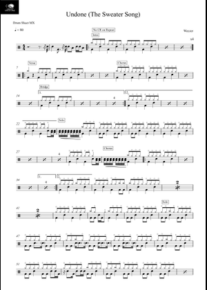Play Official version of Undone (The Sweater Song) Sheet Music by ...