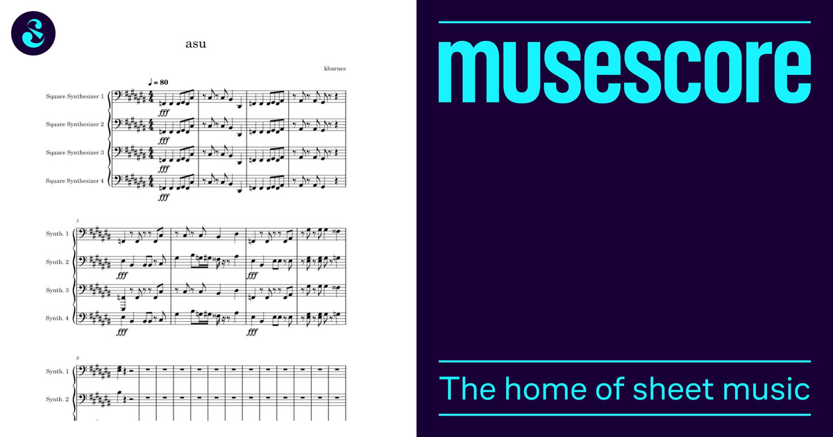 asu – Keshonkb Sheet music for Synthesizer (Mixed Quartet) | Musescore.com