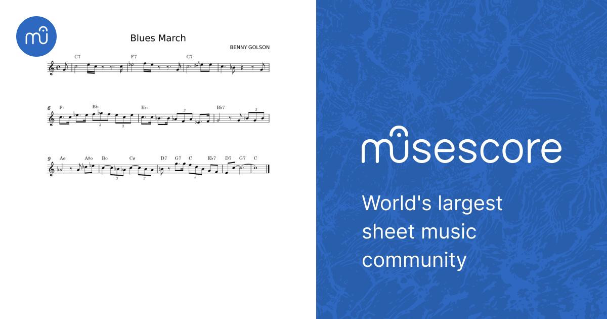 Blues March - Benny Golson Sheet Music with Chords for Clarinet other ...