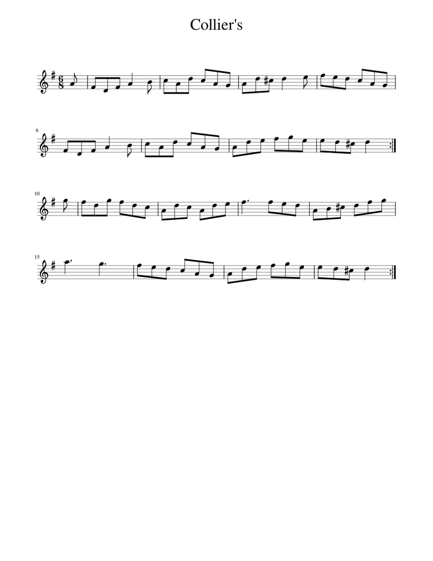 Collier's Sheet music for Piano (Solo) Easy | Musescore.com