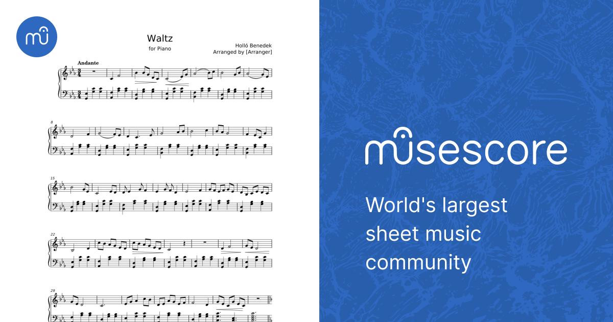 Waltz – Holló Benedek Sheet music for Piano (Piano Duo) | Musescore.com