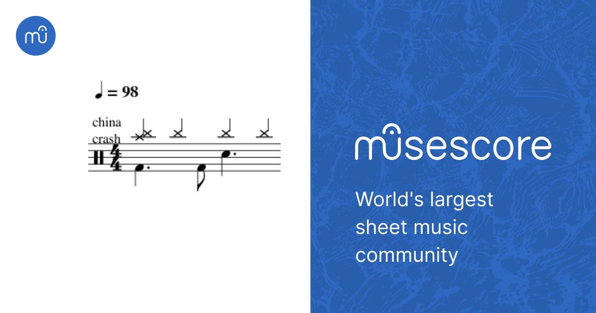 accent cymbals Sheet music for Drum group (Solo) | Musescore.com
