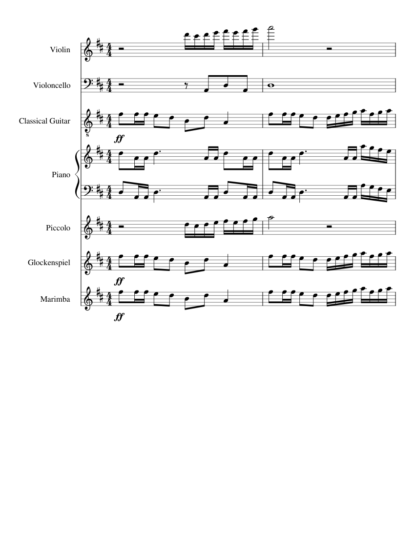 The Kids Perspective Podcast Outro Sheet music for Piano, Flute piccolo ...