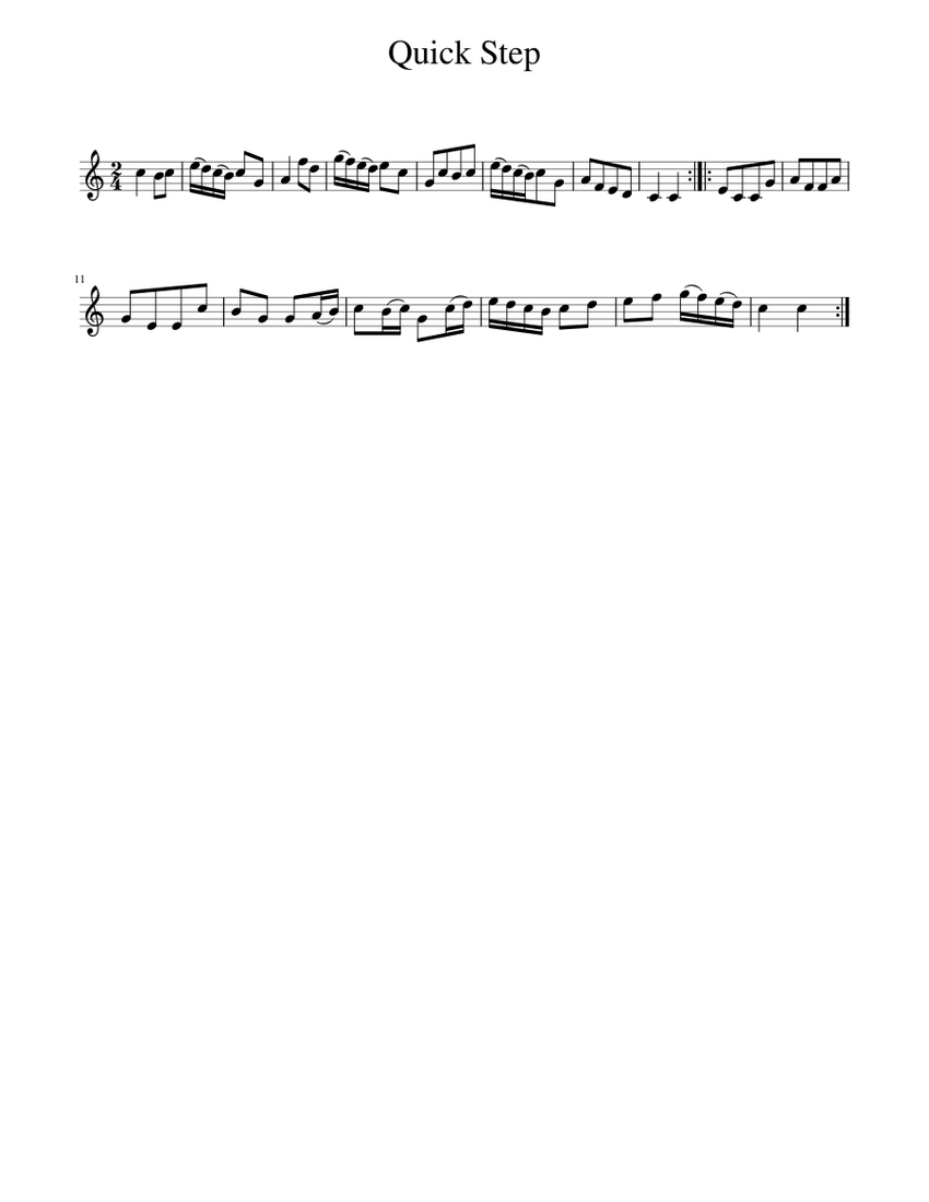 Quick Step Sheet music for Piano (Solo) Easy | Musescore.com