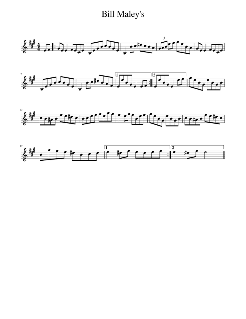 Bill Maley's Sheet music for Piano (Solo) Easy | Musescore.com