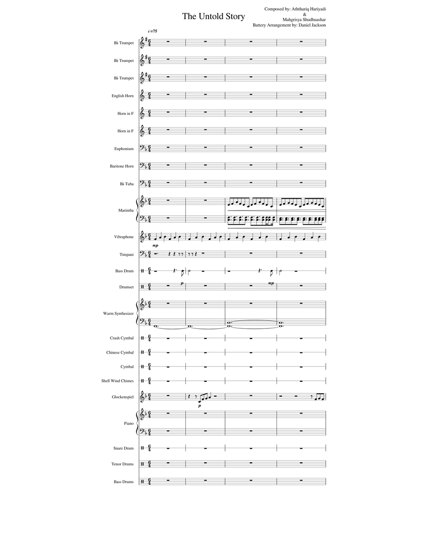 The Untold Story Sheet music for Piano, Euphonium, Tuba, Oboe & more ...