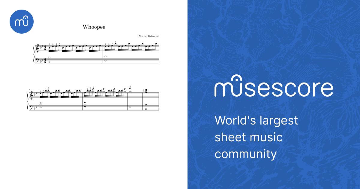 Whoopee Sheet Music for Piano (Solo) easy | MuseScore.com