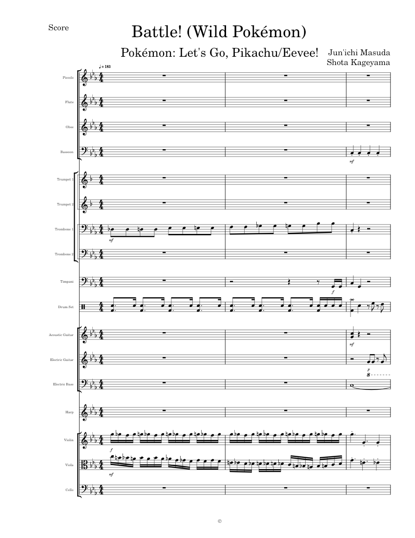 Battle! (Wild Pokémon) (Pokémon: Let's Go, Pikachu/Eevee ...