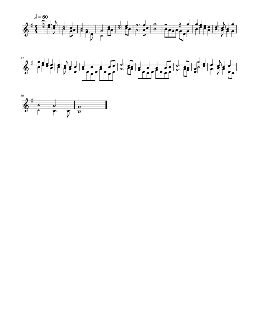 2 part counterpoint updated Sheet music for Oboe (Solo) | Musescore.com