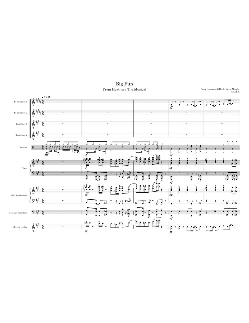 Big Fun – O'Keefe, Laurence and Murphy, Kevin Sheet music for Piano ...