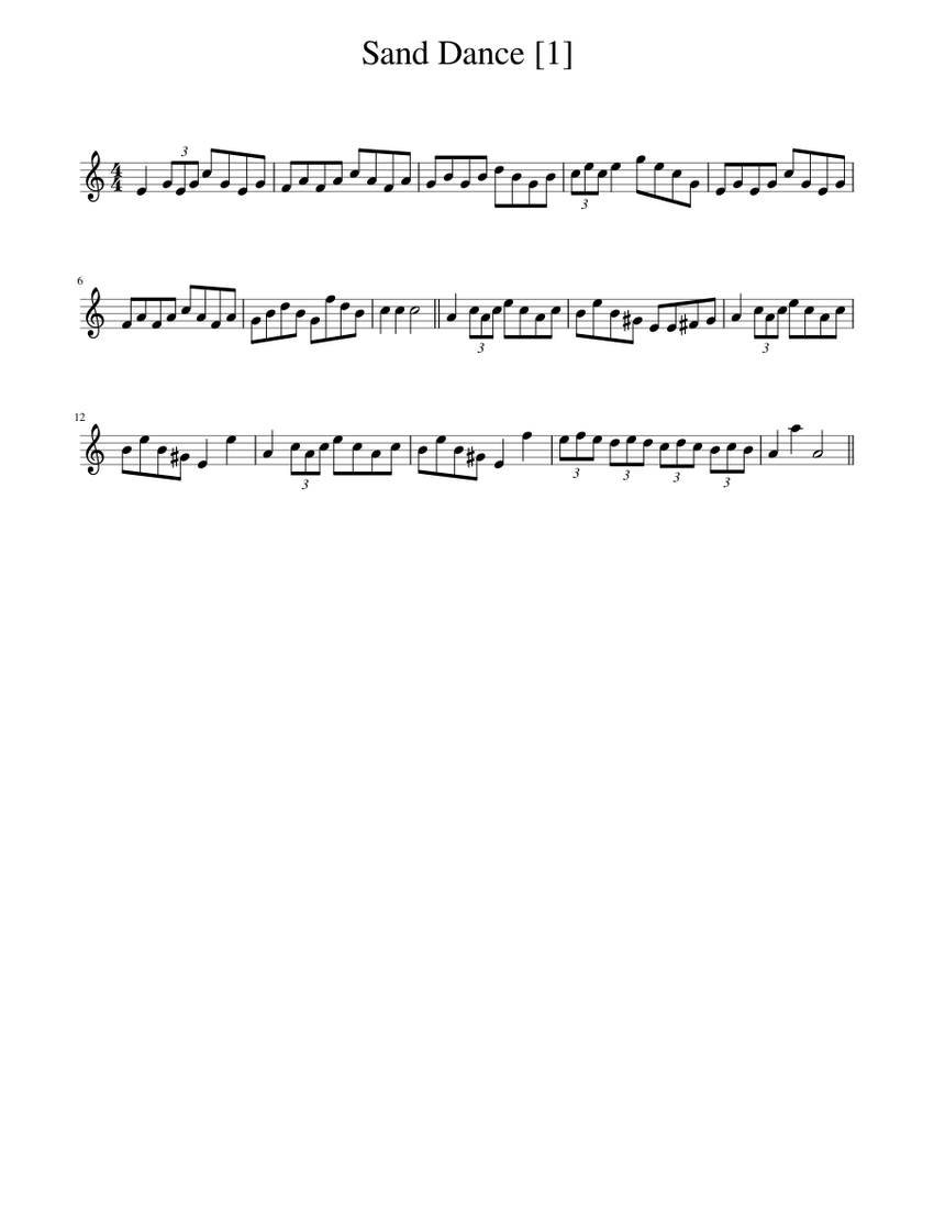Sand Dance Sheet music for Piano (Solo) Easy | Musescore.com