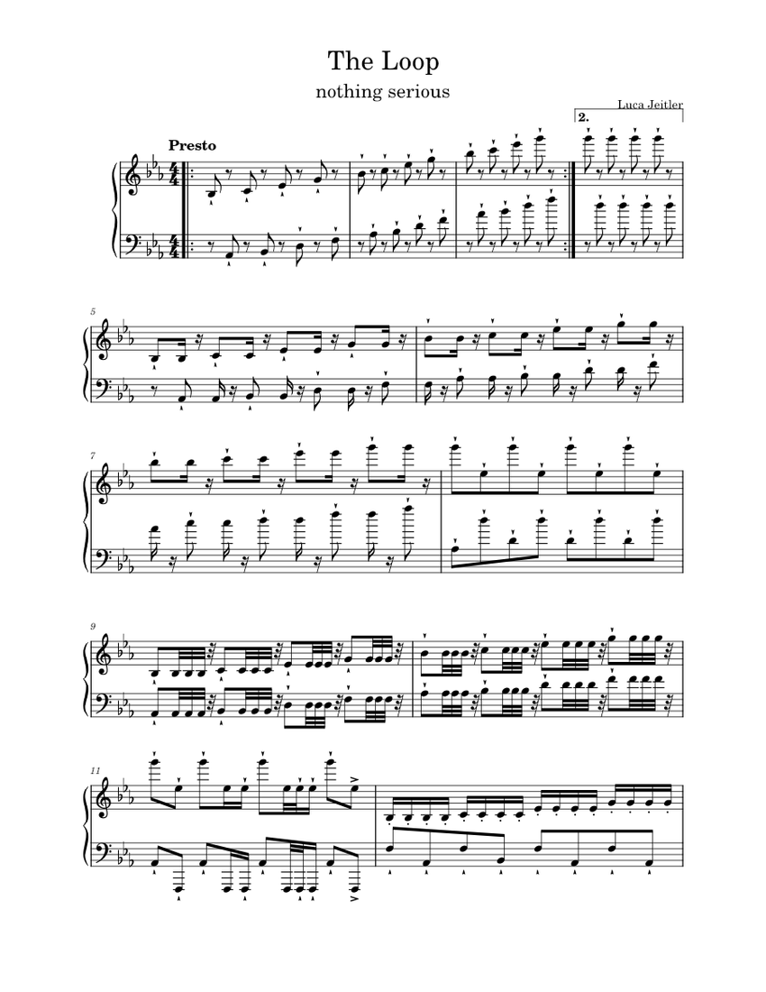 The Loop Sheet music for Piano (Solo) | Musescore.com