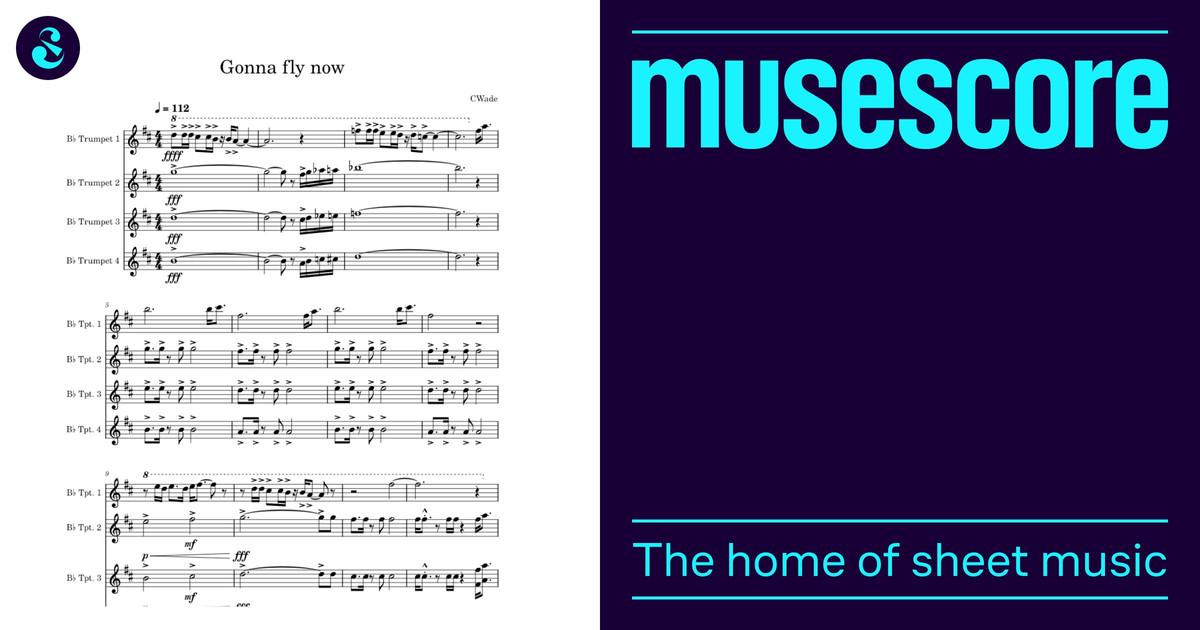 Gonna fly now – Rocky Orchestra Sheet Music for Trumpet in b-flat ...