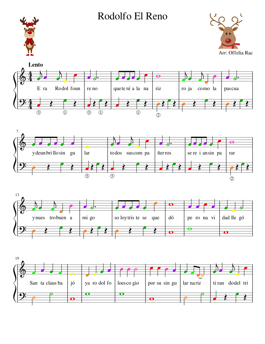 Rodolfo El Reno Sheet Music for Piano (Solo) easy | MuseScore.com