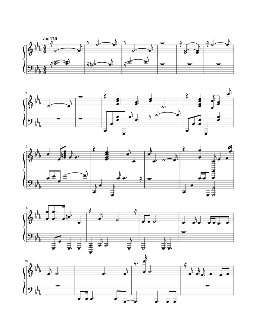 Batim come and enjoy the show Sheet music for Piano (Solo) | Musescore.com
