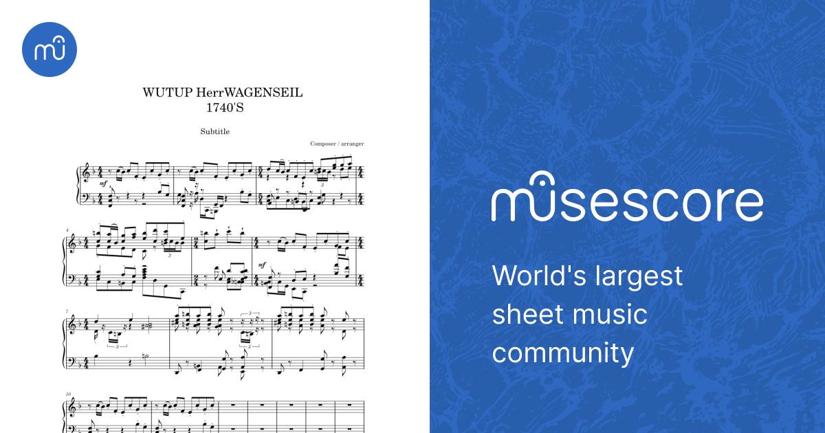 Wagenseil Sheet music for Piano (Solo) | Musescore.com