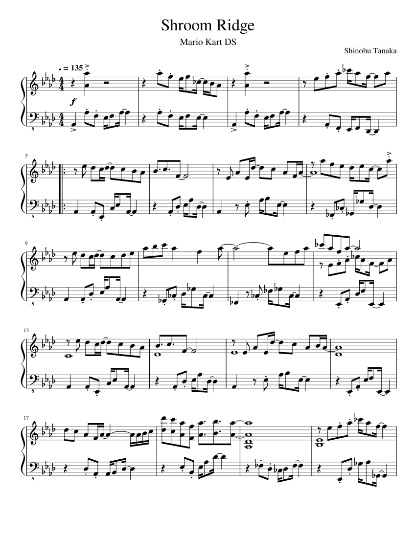 Shroom Ridge Sheet Music for Piano (Solo) | MuseScore.com