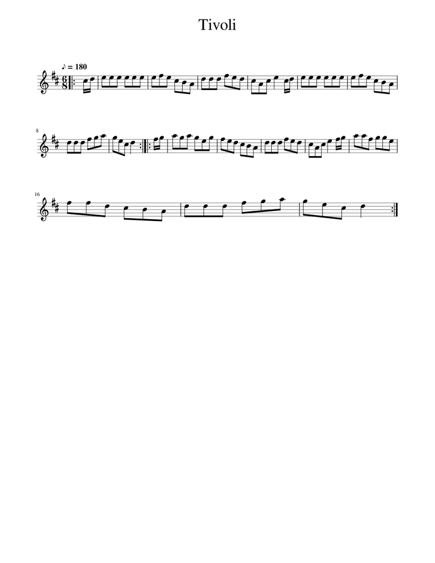 Tivoli Sheet music for Piano (Solo) Easy | Musescore.com