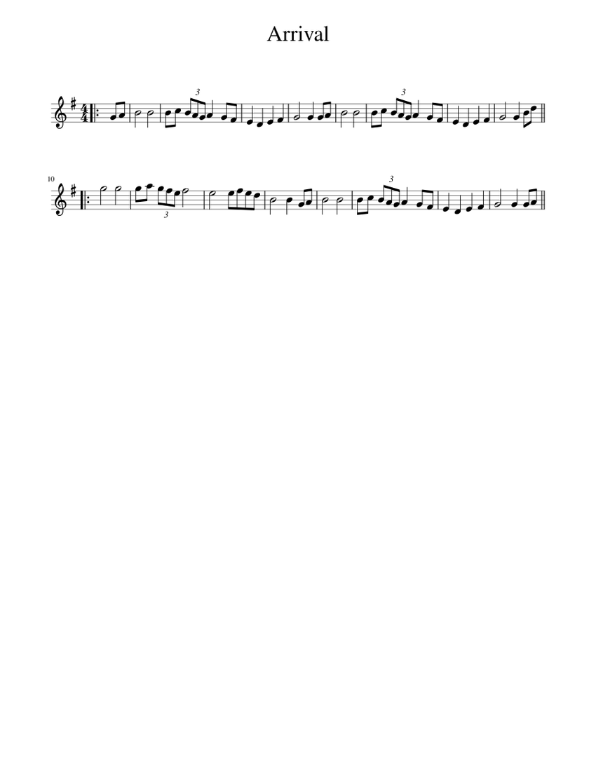 Arrival Sheet music for Piano (Solo) Easy | Musescore.com