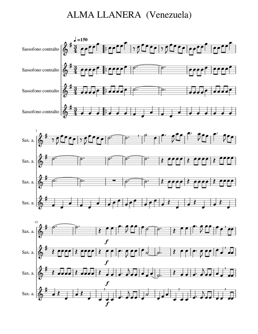 Alma llanera – Pedro Elías Gutiérrez ALMA LLANERA Venezuela Sheet Music ...