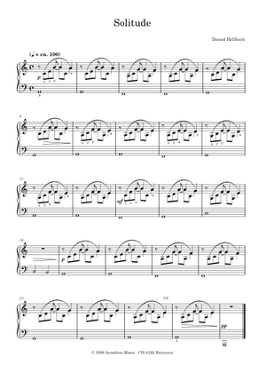 Solitude – Daniel Hellbach Sheet music for Piano (Piano Duo) | Musescore.com