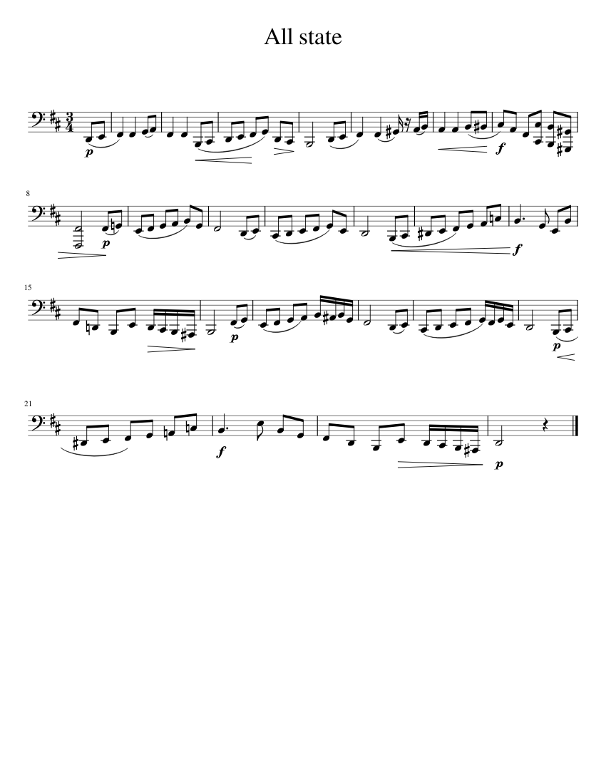 All state Sheet music for Tuba (Solo) | Musescore.com
