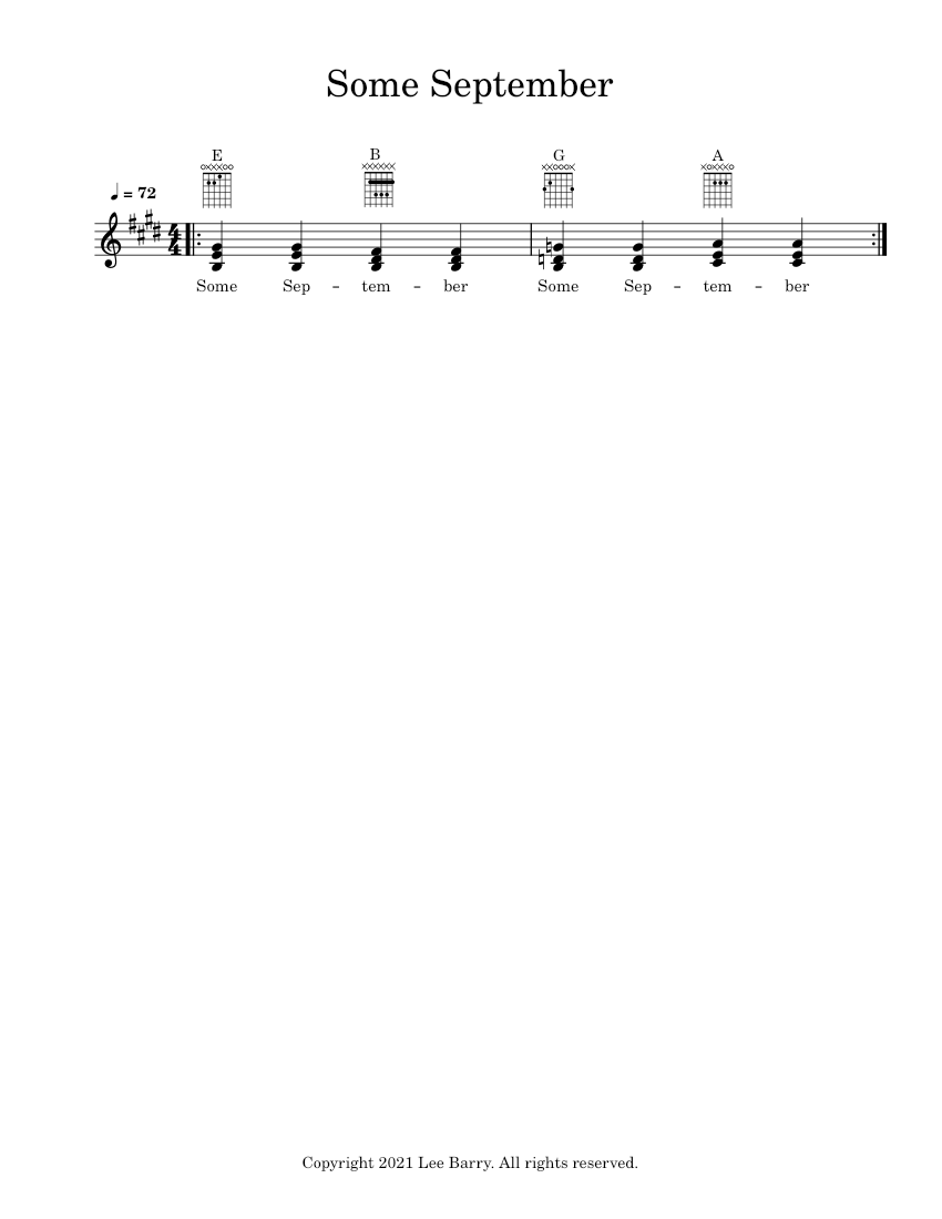 Some September Sheet music for Piano (Solo) | Musescore.com