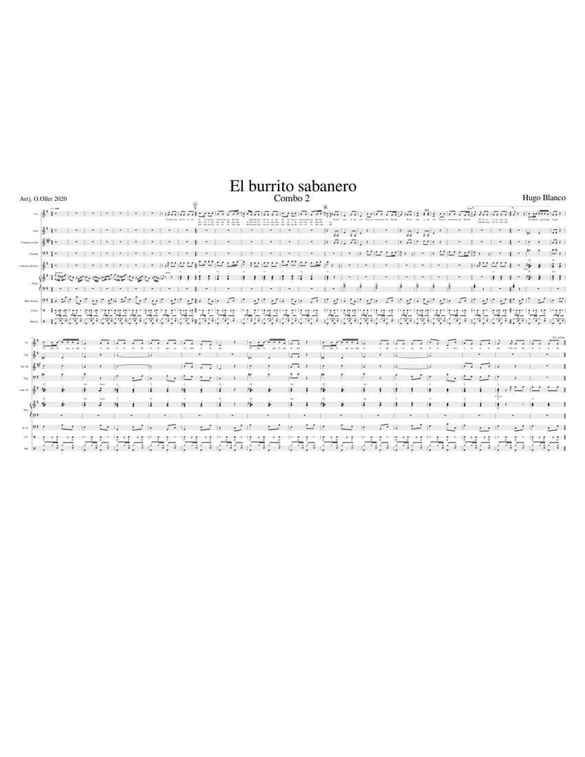 El burrito sabanero - Popular veneçolana Sheet music for Piano ...