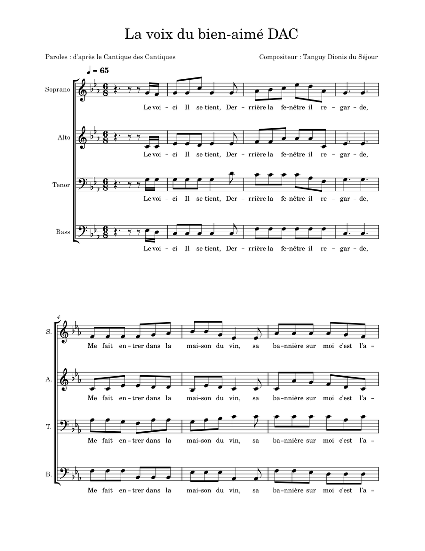 La voix du Bien-Aimé – Dei Amoris Cantores - DAC La voix du Bien-Aimé – Dei Amoris Cantores (DAC ...