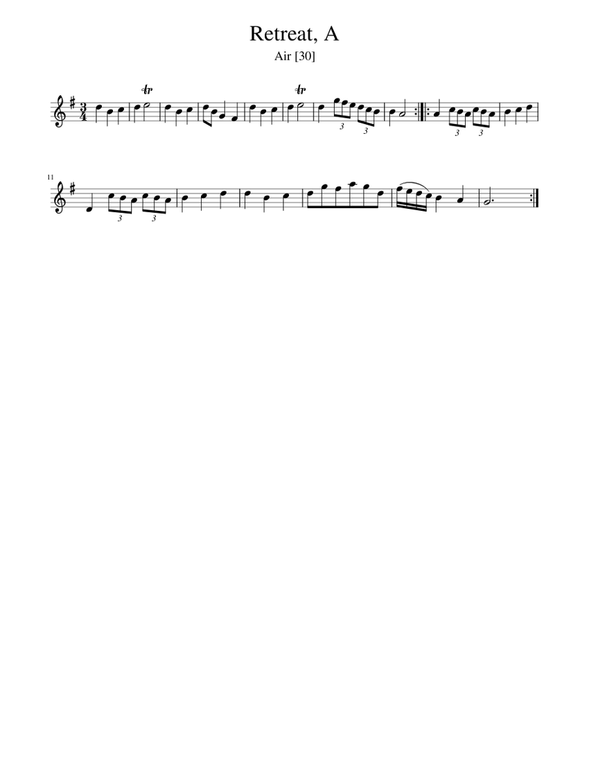 Retreat, A Sheet music for Piano (Solo) Easy | Musescore.com