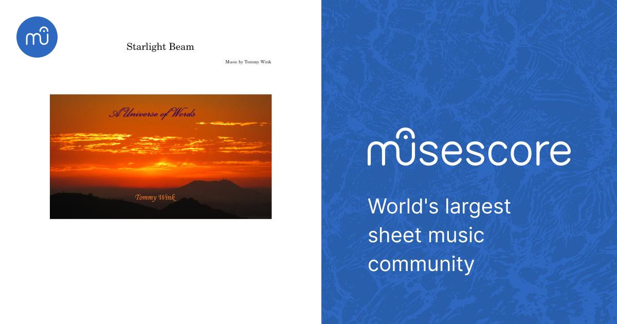 1 Starlight Beam Sheet music for Piano, Violin, Guitar, Bass guitar ...