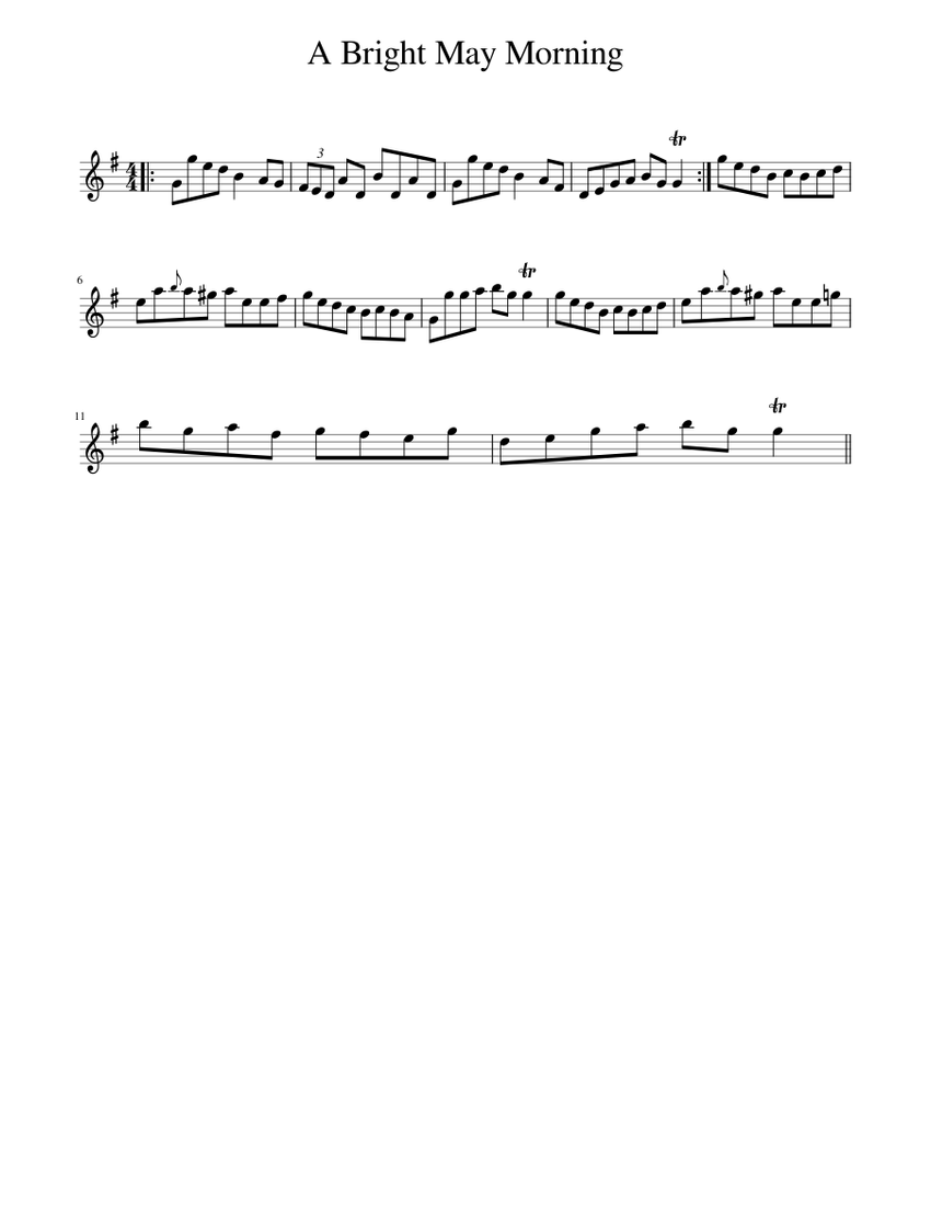 A Bright May Morning Sheet music for Piano (Solo) | Musescore.com