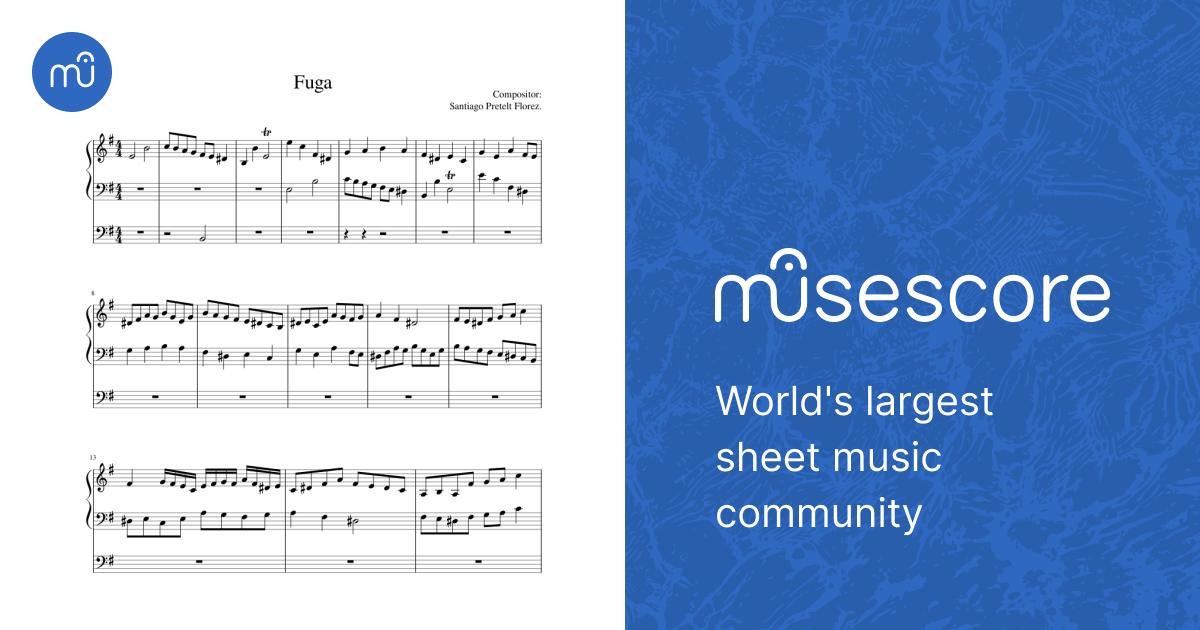 Fuga Sheet music for Organ (Solo) | Musescore.com
