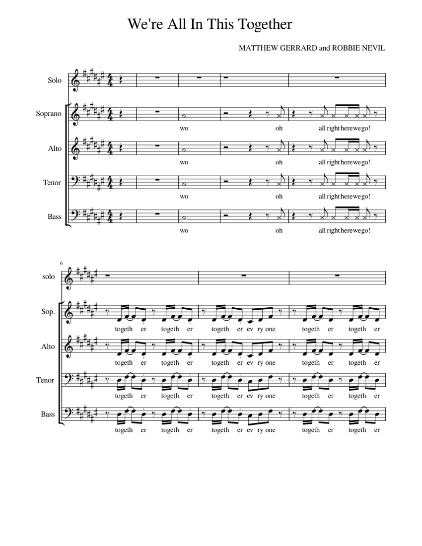 We're All In This Together – High School Musical 3 We're All In This ...