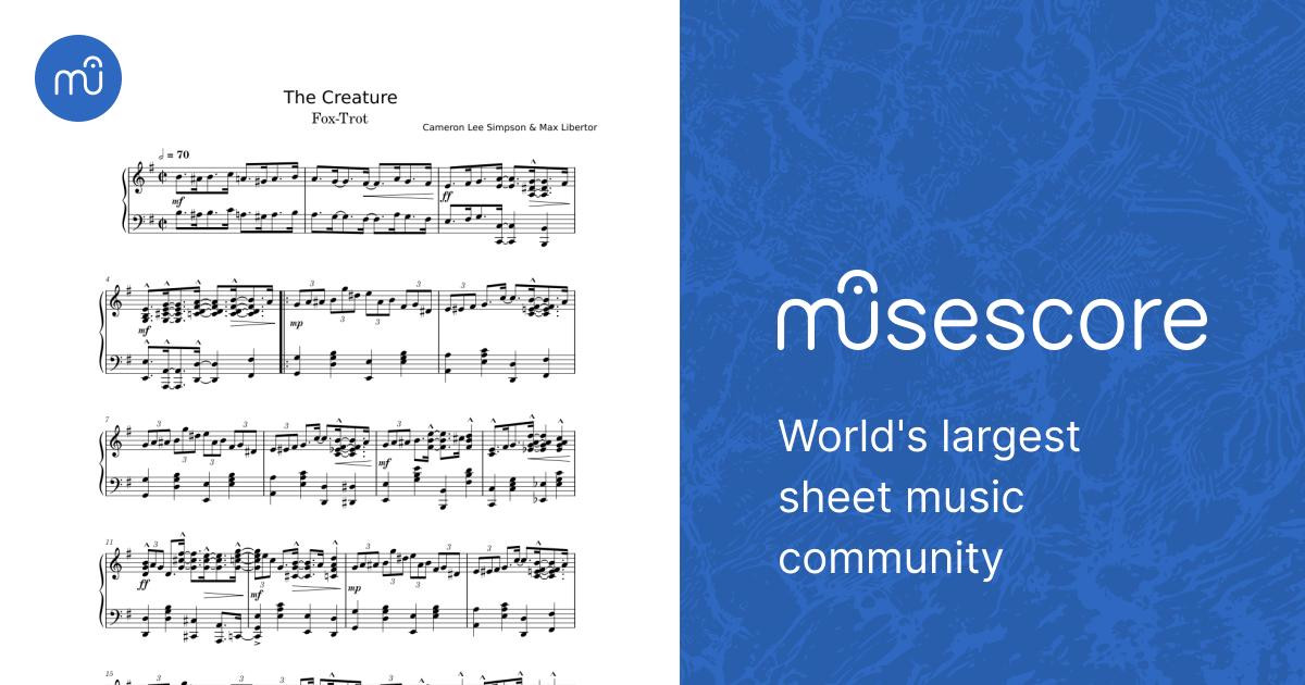 The Creature Sheet music for Piano (Solo) | Musescore.com