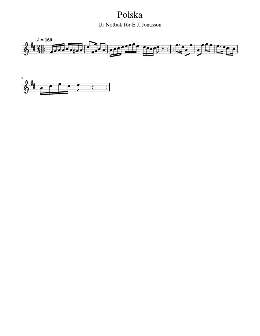 Polska Sheet music for Piano (Solo) Easy | Musescore.com