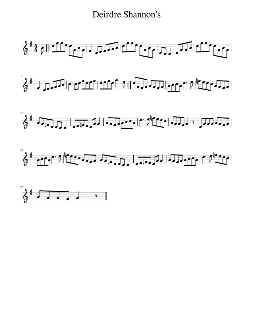 Deirdre Shannon's Sheet music for Piano (Solo) | Musescore.com