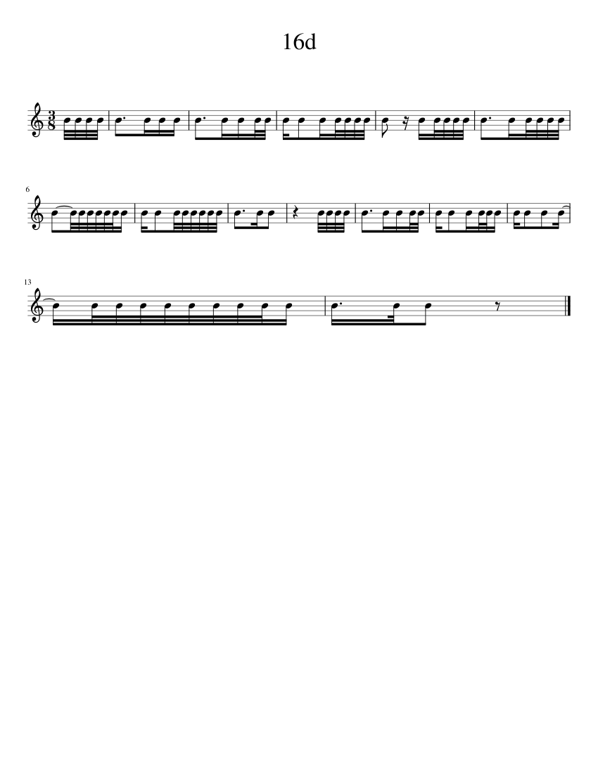 16d Sheet music for Piano (Solo) Easy | Musescore.com