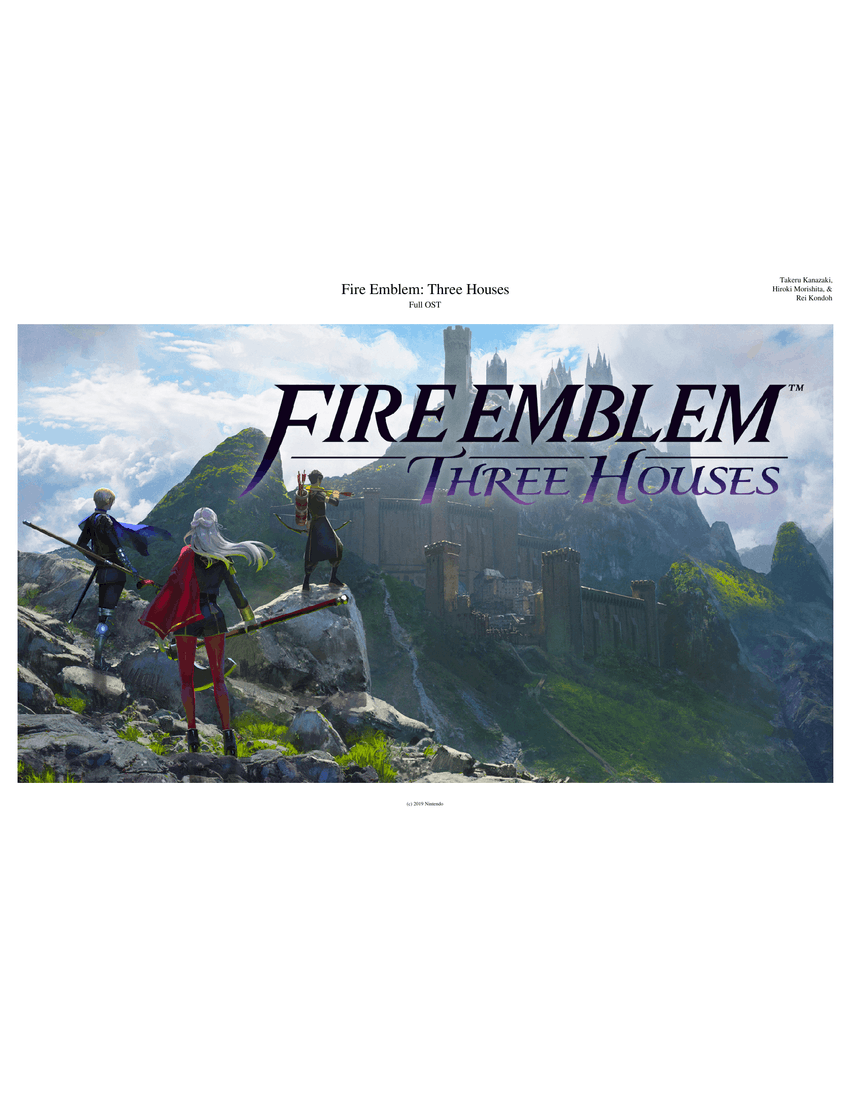 Fire Emblem: Three Houses - Full OST Sheet music for Trombone, Tuba ...
