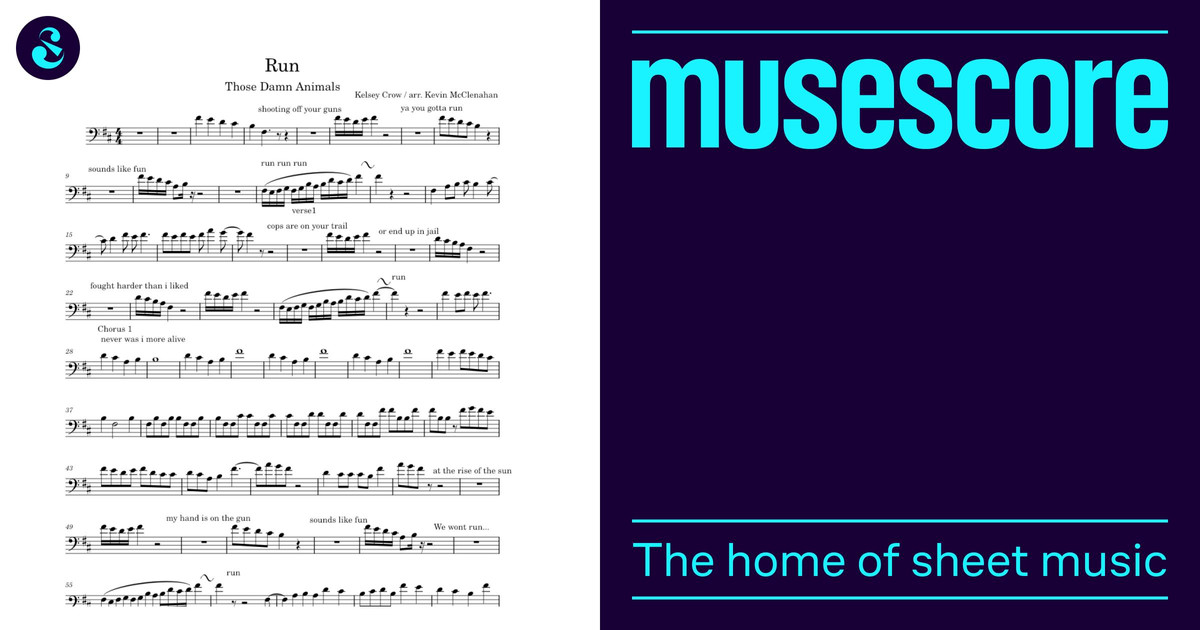 Run Sheet Music for Cello (Solo) | MuseScore.com