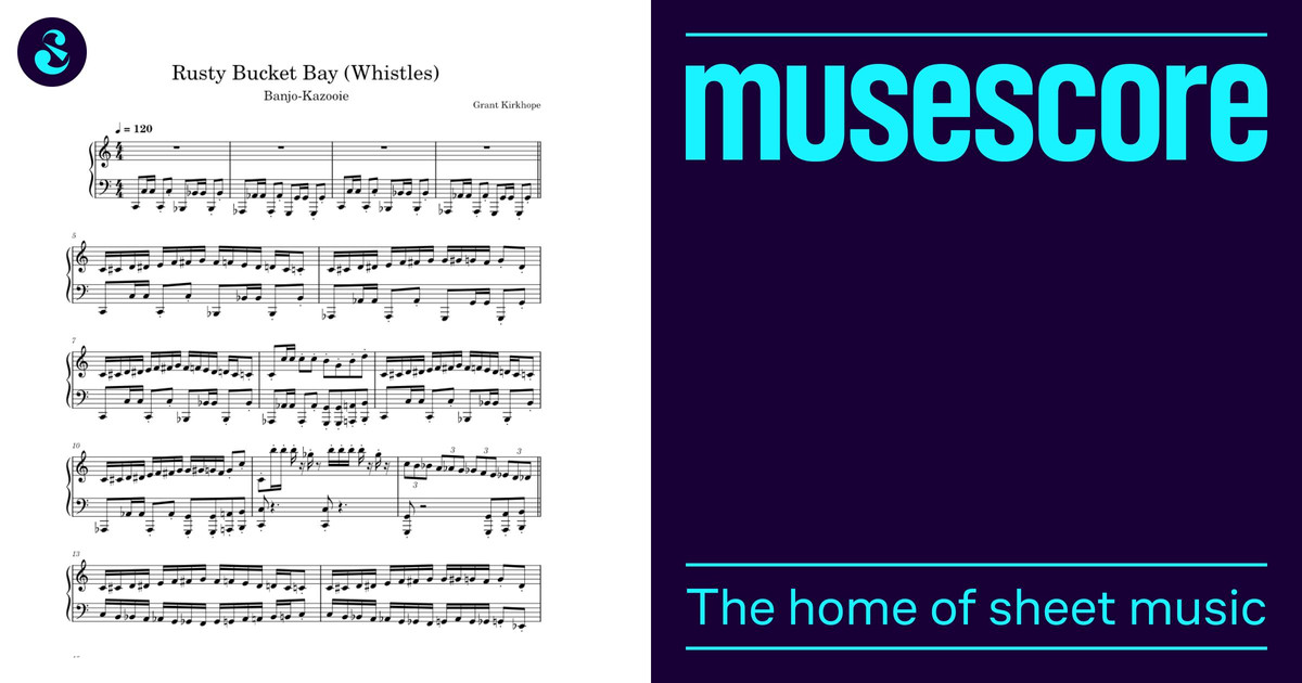 Rusty Bucket Bay (Whistle Puzzle) – Banjo-Kazooie Sheet Music for Piano ...