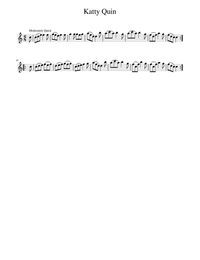 Katty Quin Sheet music for Piano (Solo) Easy | Musescore.com