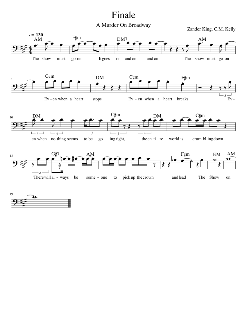 Finale-2 Sheet music for Piano (Solo) Easy | Musescore.com
