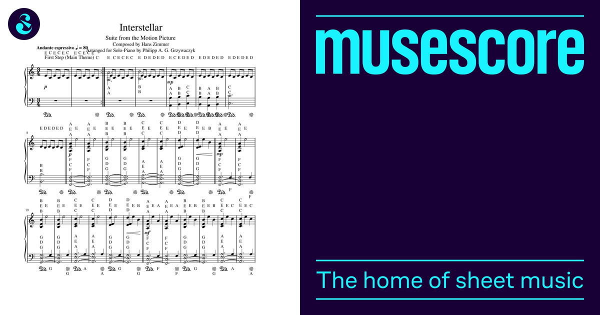 Interstellar-Suite - Hans Zimmer Sheet music for Piano (Solo ...