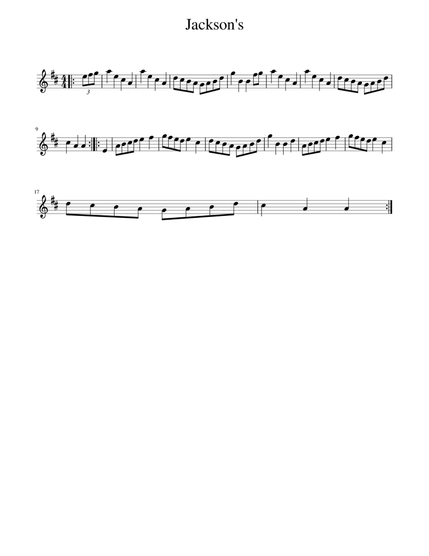 Jackson's Sheet music for Piano (Solo) Easy | Musescore.com
