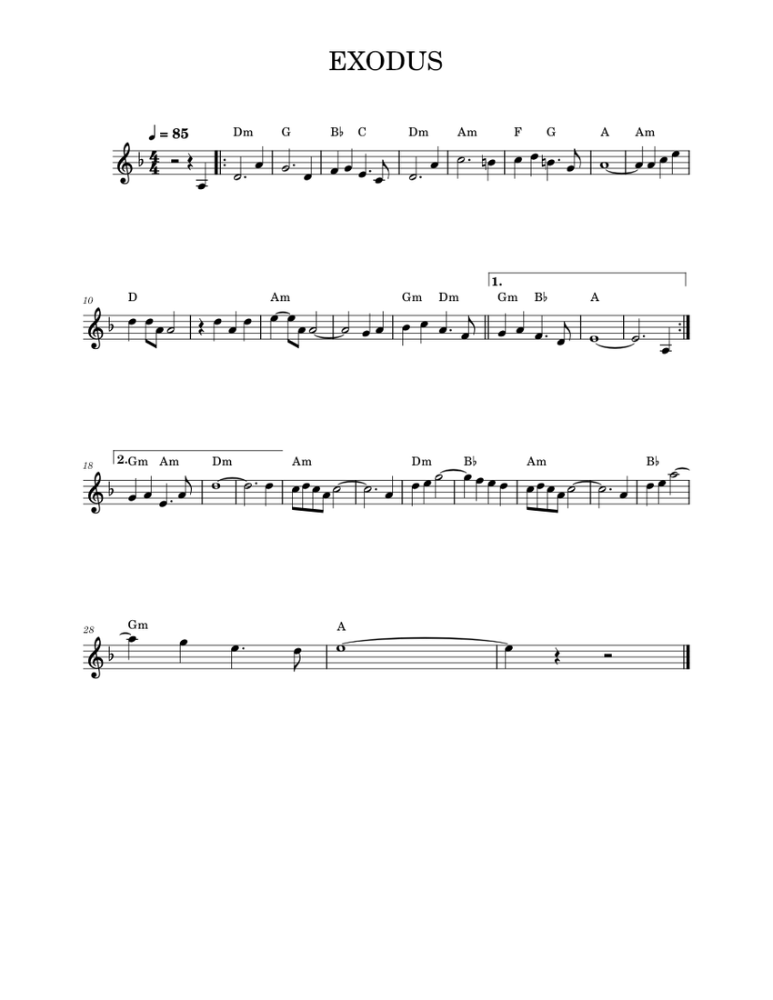 EXODUS – amadeubsilva Sheet Music for Piano (Solo) | MuseScore.com