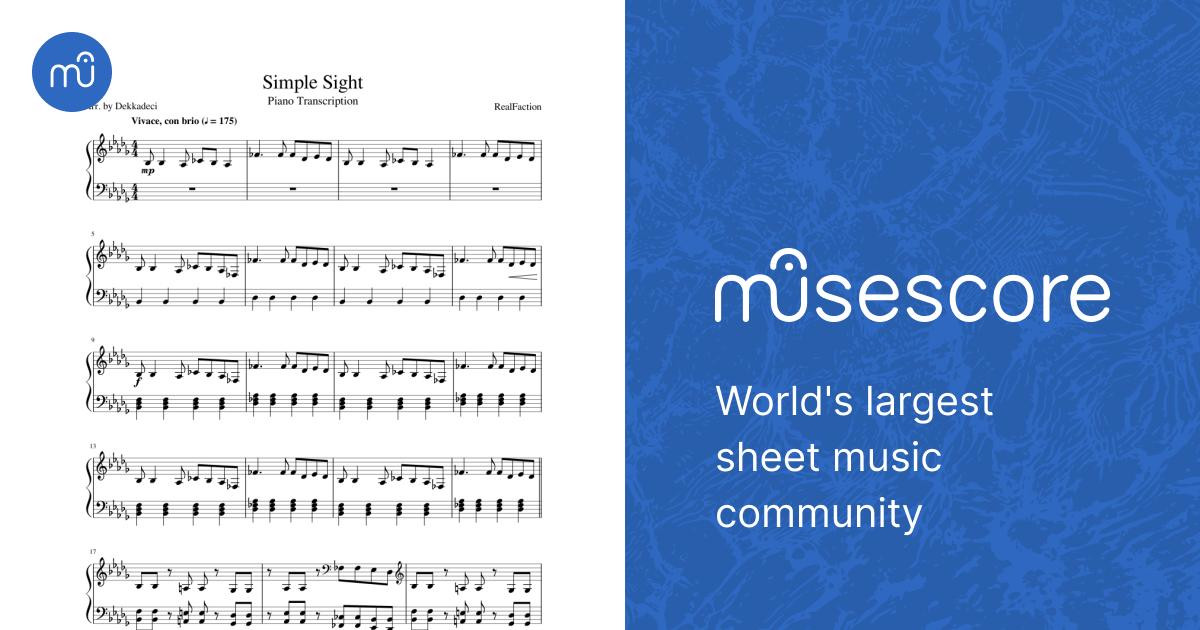 Simple Sight (Castle Crashers - Necromancer Theme) (Piano Transcription ...