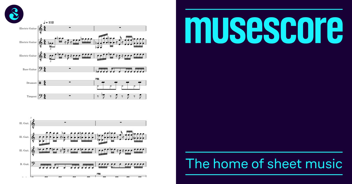 Chase – batta Sheet Music for Timpani, Guitar, Bass guitar, Drum group ...